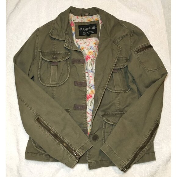 Rampage | Jackets & Coats | Rampage 9s Cargo Utility Jacket Blazer Sz S ...